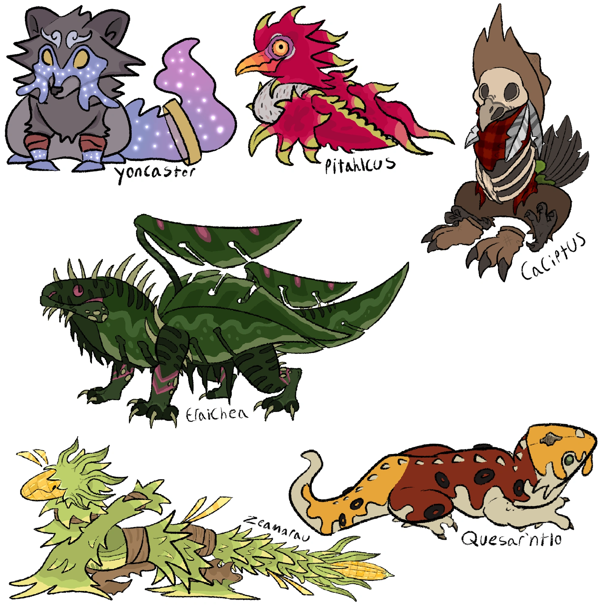 Finished chibi / baby drawings of my fan creature concepts!! ♡♡ | Fandom