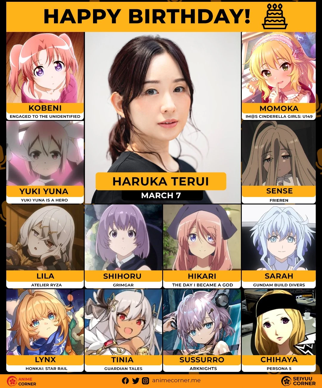 Happy Birthday Haruka Terui who voice Chihaya in persona 5 royal and ...