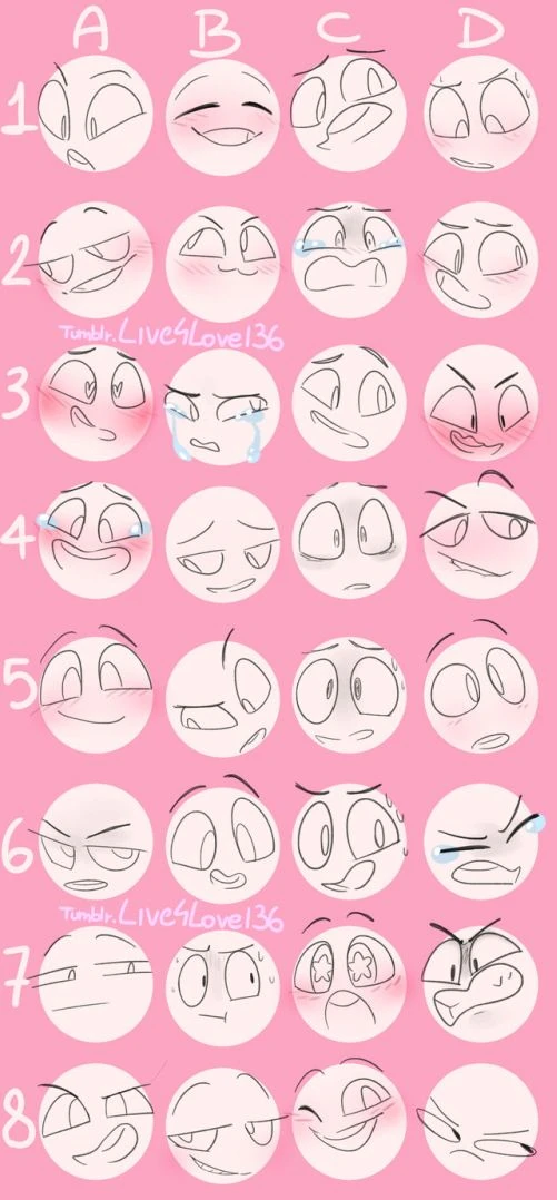 Expression Template! Pick An Expression, Then A Character! (Click To ...