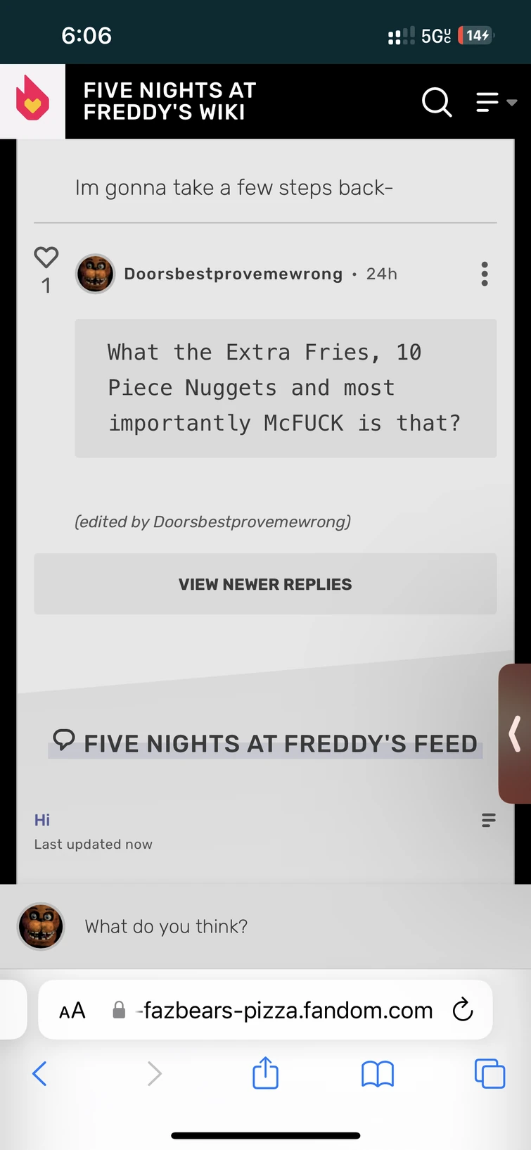 FNaF wiki out of context part four! | Fandom
