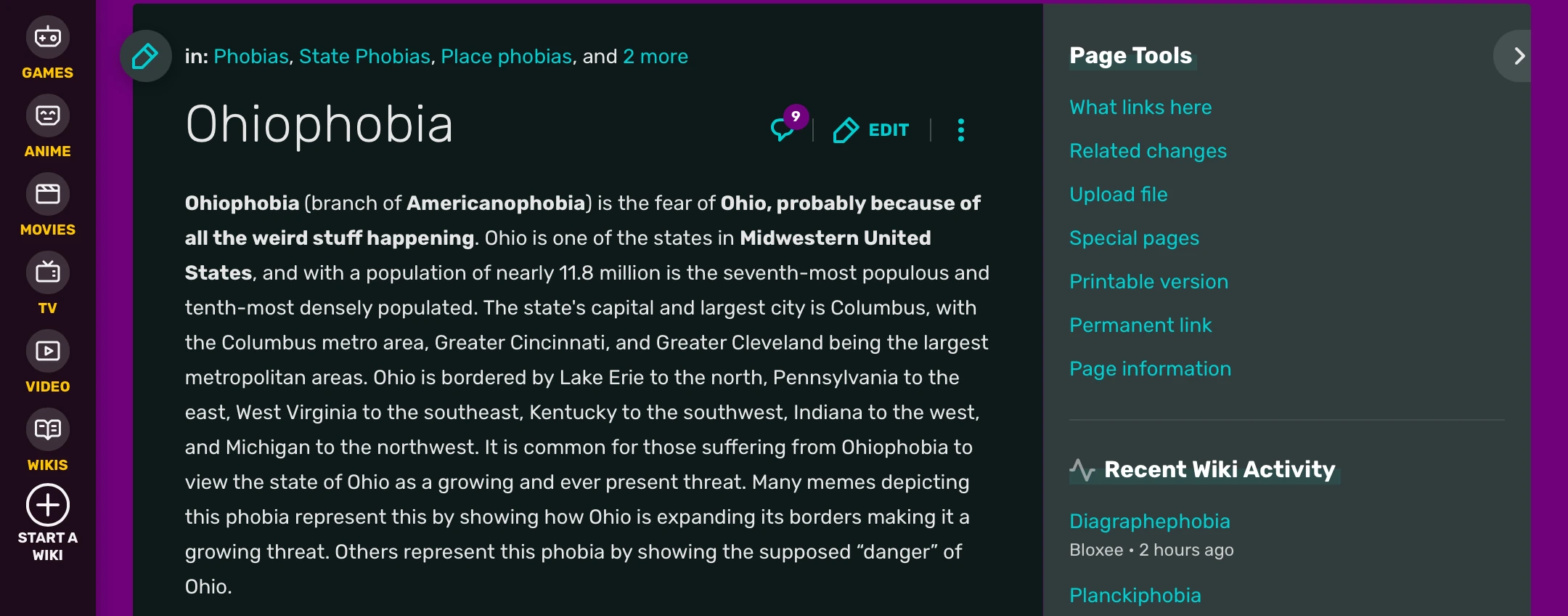 Theres A Phobia For Ohio 💀 | Fandom