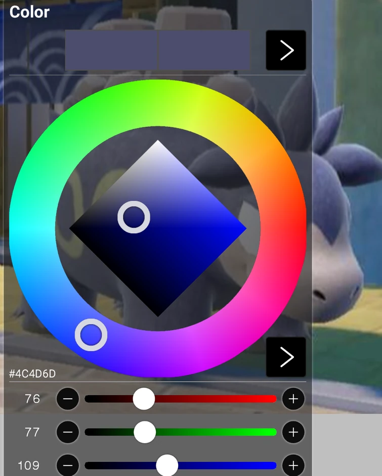 is he dark blue or black/grey | Fandom