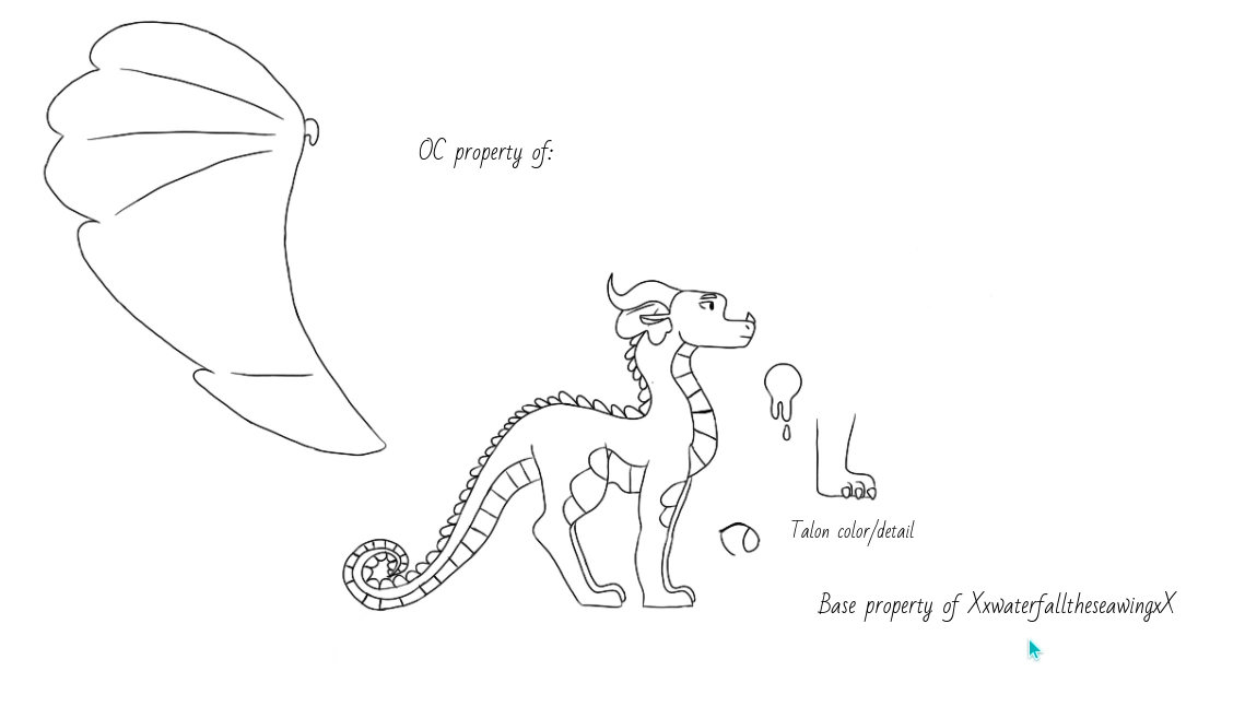 My RainWing Base! (fullbody, with other detail options) | Fandom