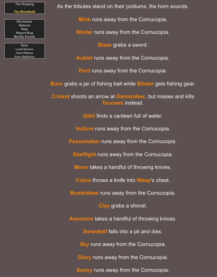 The Hunger Games (with canon characters. TW: Violence, lots o Violence ...
