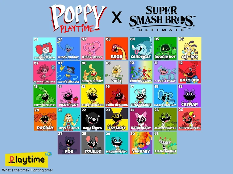 Playtime Co. Smash Bros Roster | Fandom