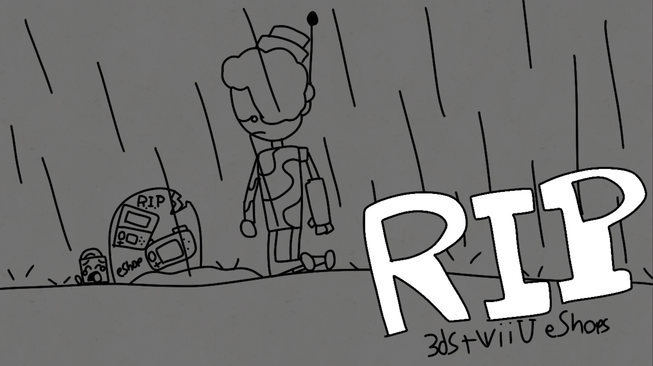 It is a sad day for all 3DS + Wii U-ers. May their eShops rest in peace ...