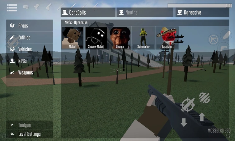 Screenshots of old versions of GoreBox Animosity I made | Fandom