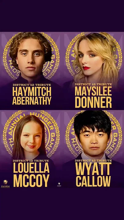 Your district 12 tributes for the 50th Hunger Games # ...