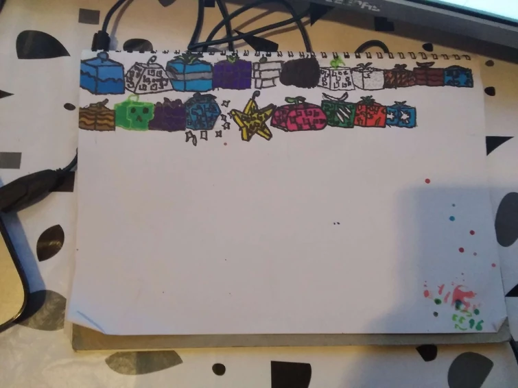 Drawing every blox fruit on one page, which one is the worst and which ...