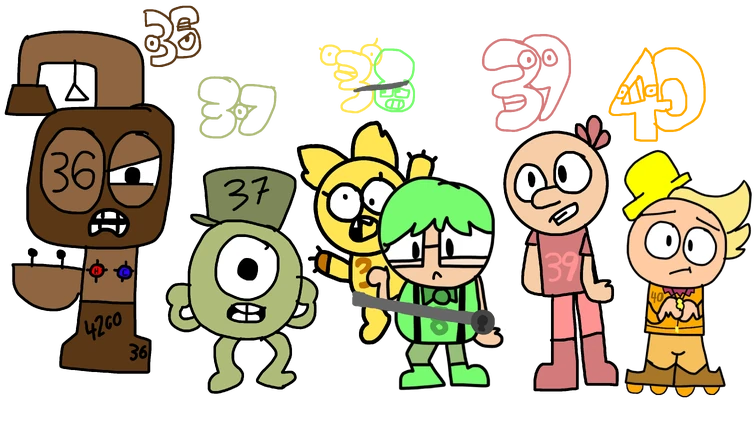 Number Lore as Humans (4/5) (Repost) I having glitches on the other ...