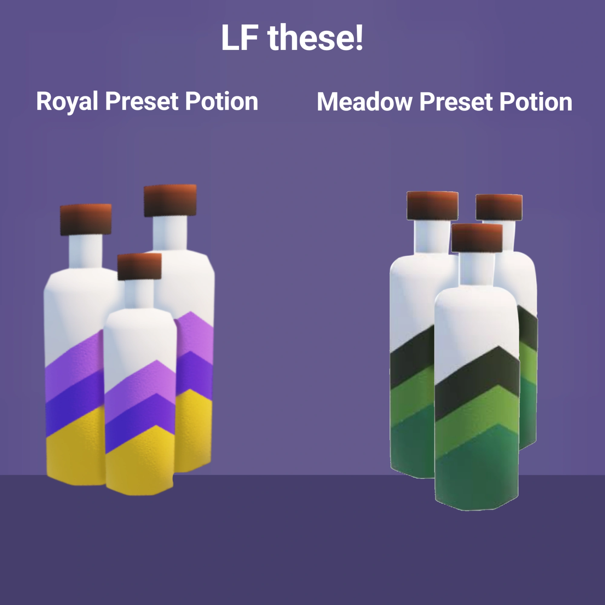 Looking for Royal Preset Potion & Meadow Preset Potions (1:1) | Fandom