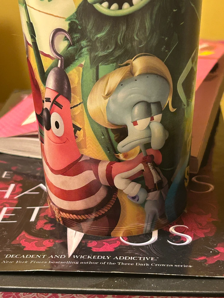 Patrick and Squidward in a cup | Fandom