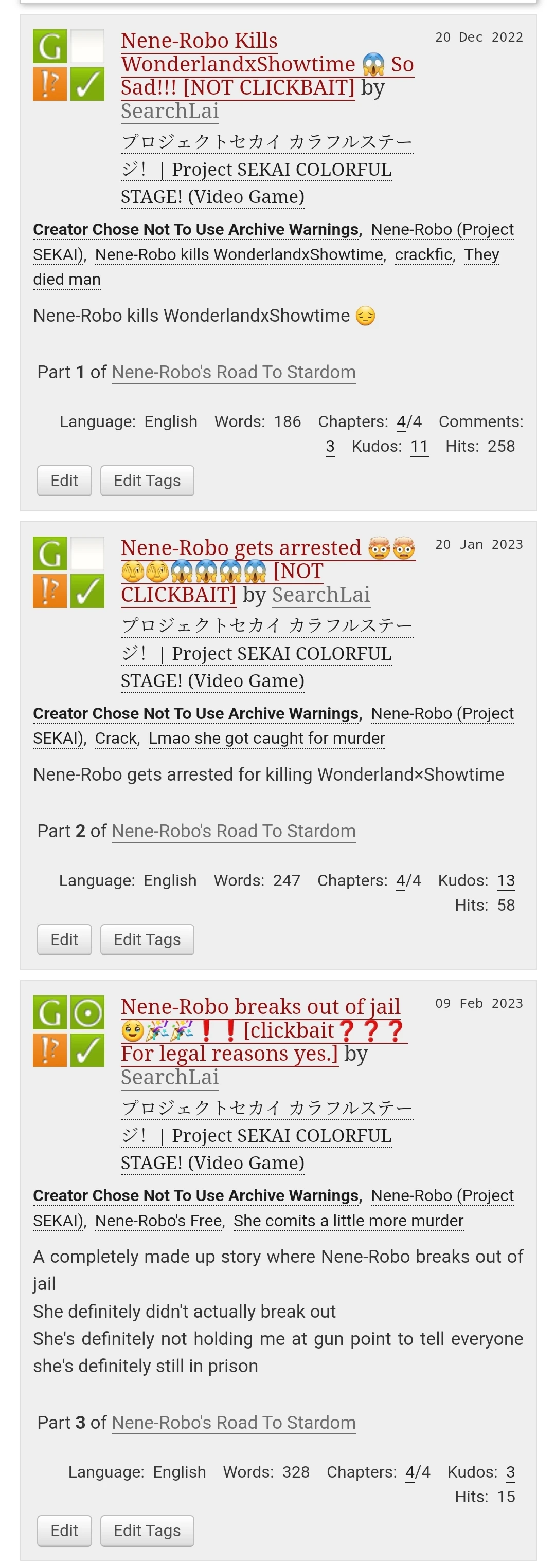 Just got reminded I have a ao3 account lmao | Fandom