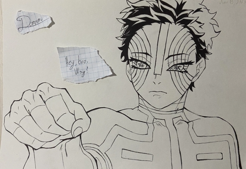 Akaza + messed up drawing | Fandom