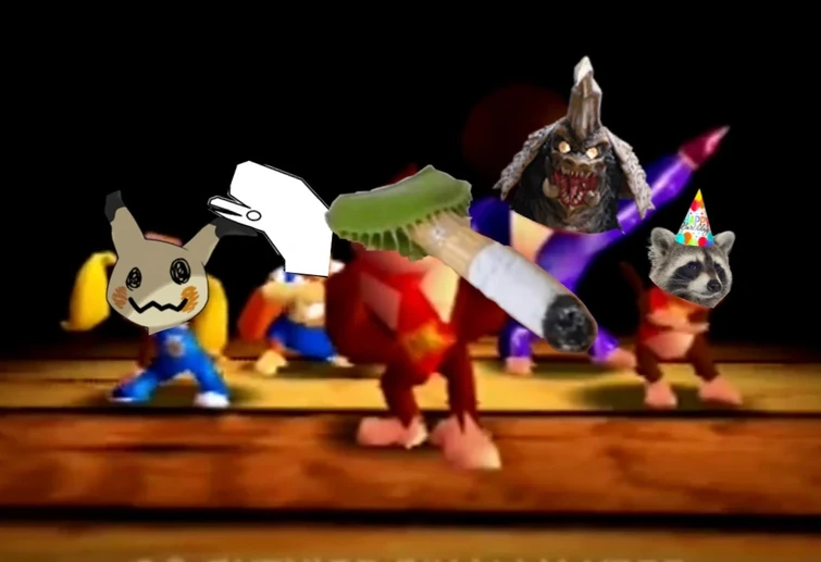 Anyone have that picture of the playable characters as the DK crew ...