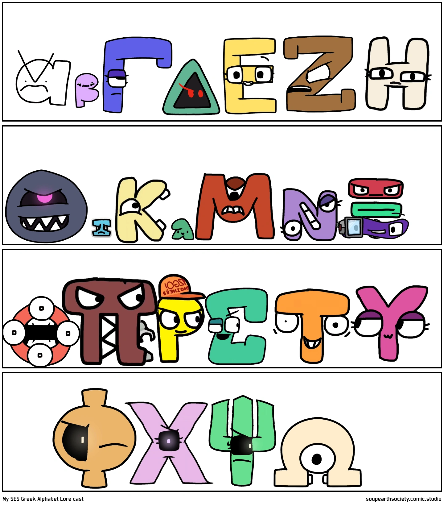 SES's Fanmade Greek Alphabet Lore cast | Fandom