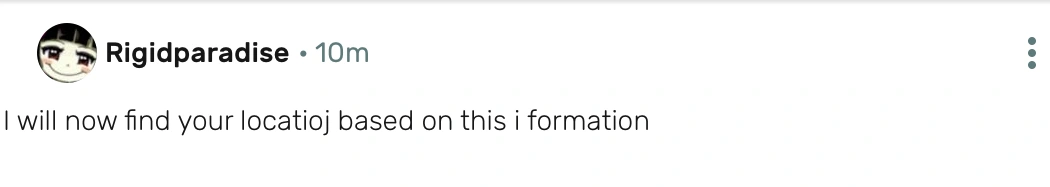 uh chat stop with the threats about locating me please /srs | Fandom