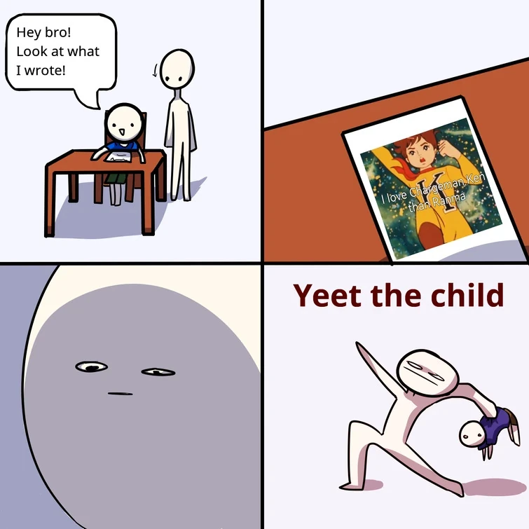 Ranma vs Chargeman Ken meme: Yeet the child | Fandom