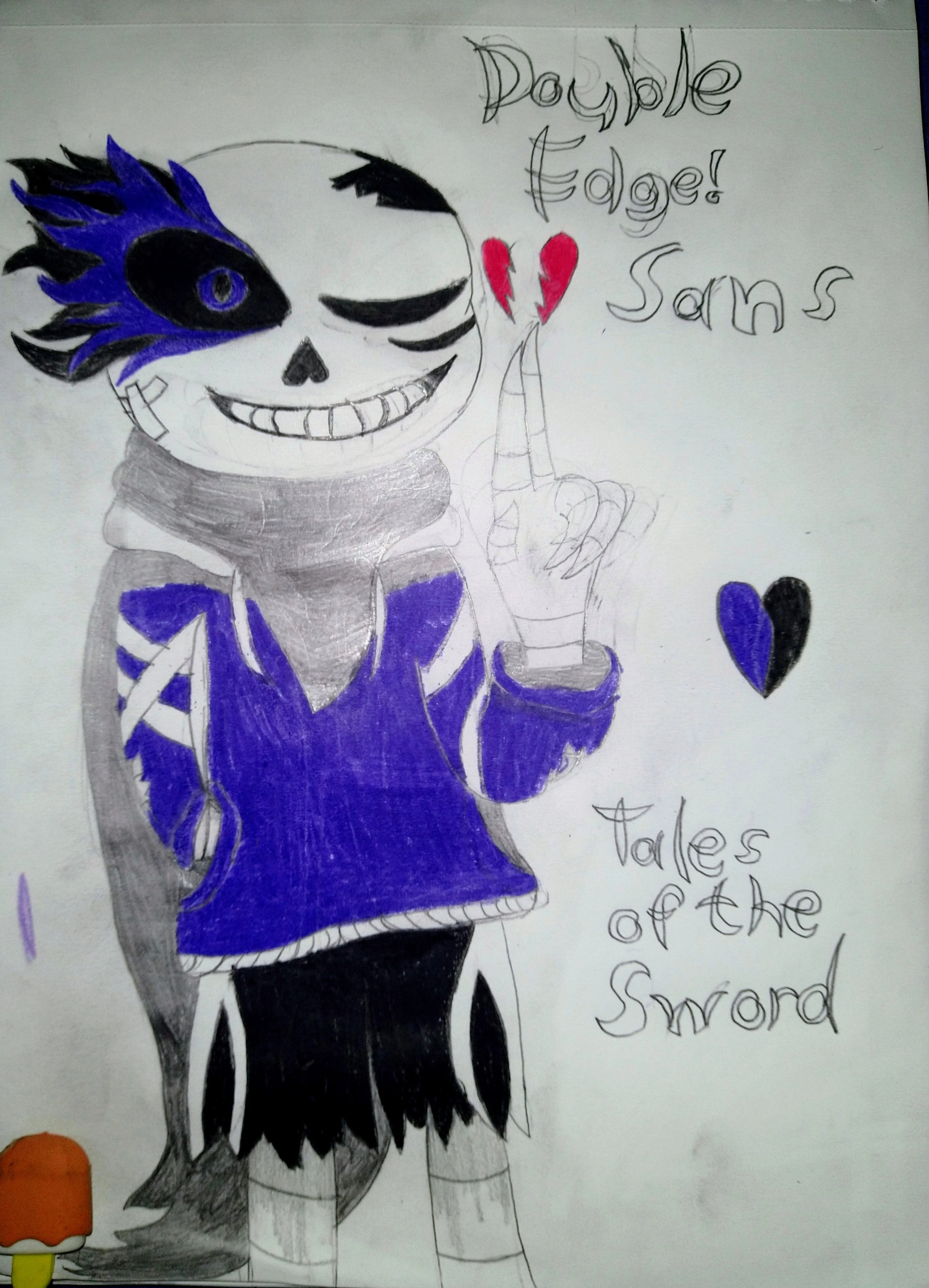 So, here's Double Edge! Sans | Fandom