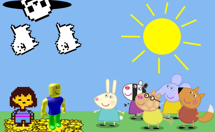 This took 30 - 40 minutes I made undertale + Peppa pig crossover I made ...
