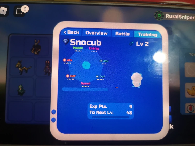 Trading Snocub for Snocub with same personality same UPs but different ...