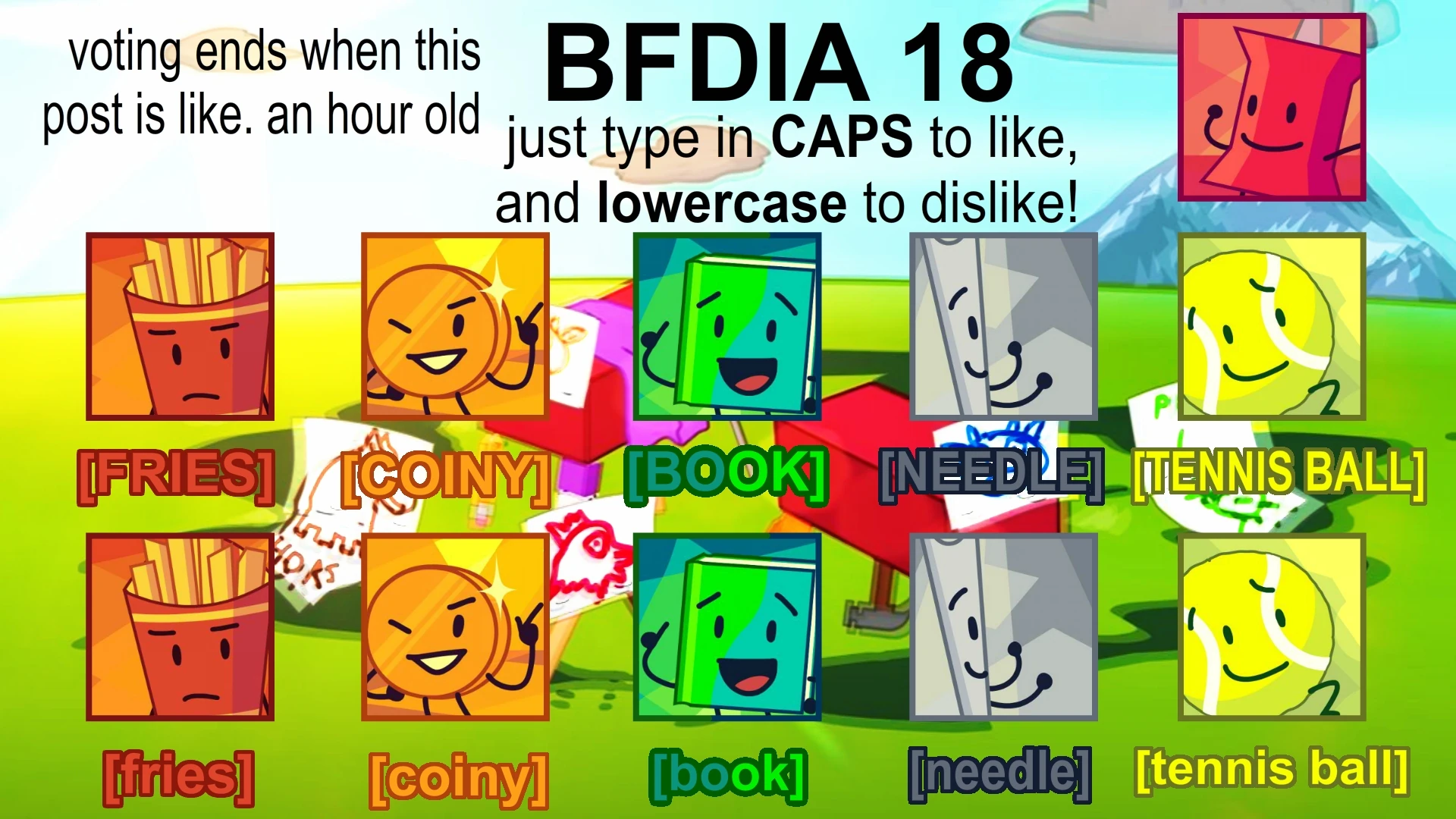 bfdia 18 viewer voting | Fandom