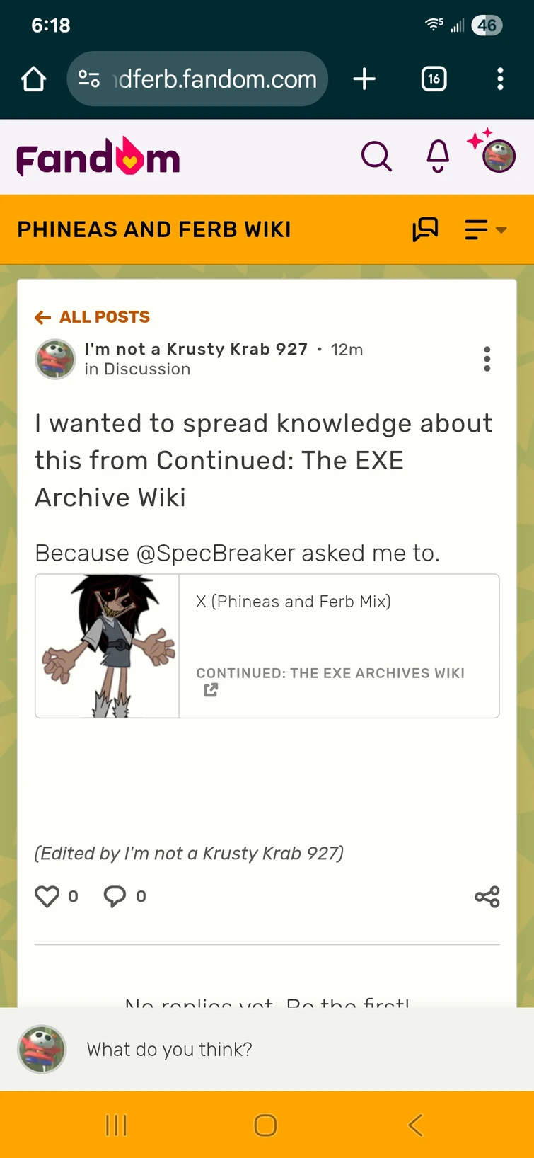 One day left. | Fandom