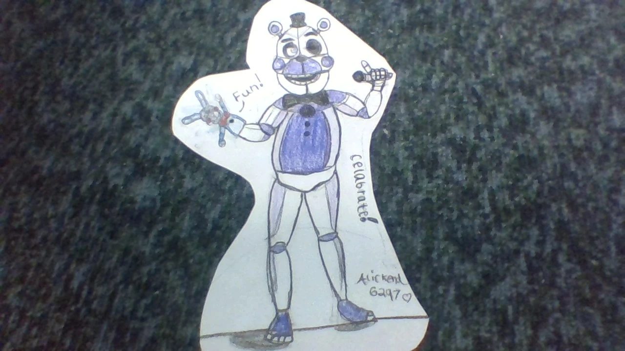 I made another funtime freddy,this time it's on paper, | Fandom