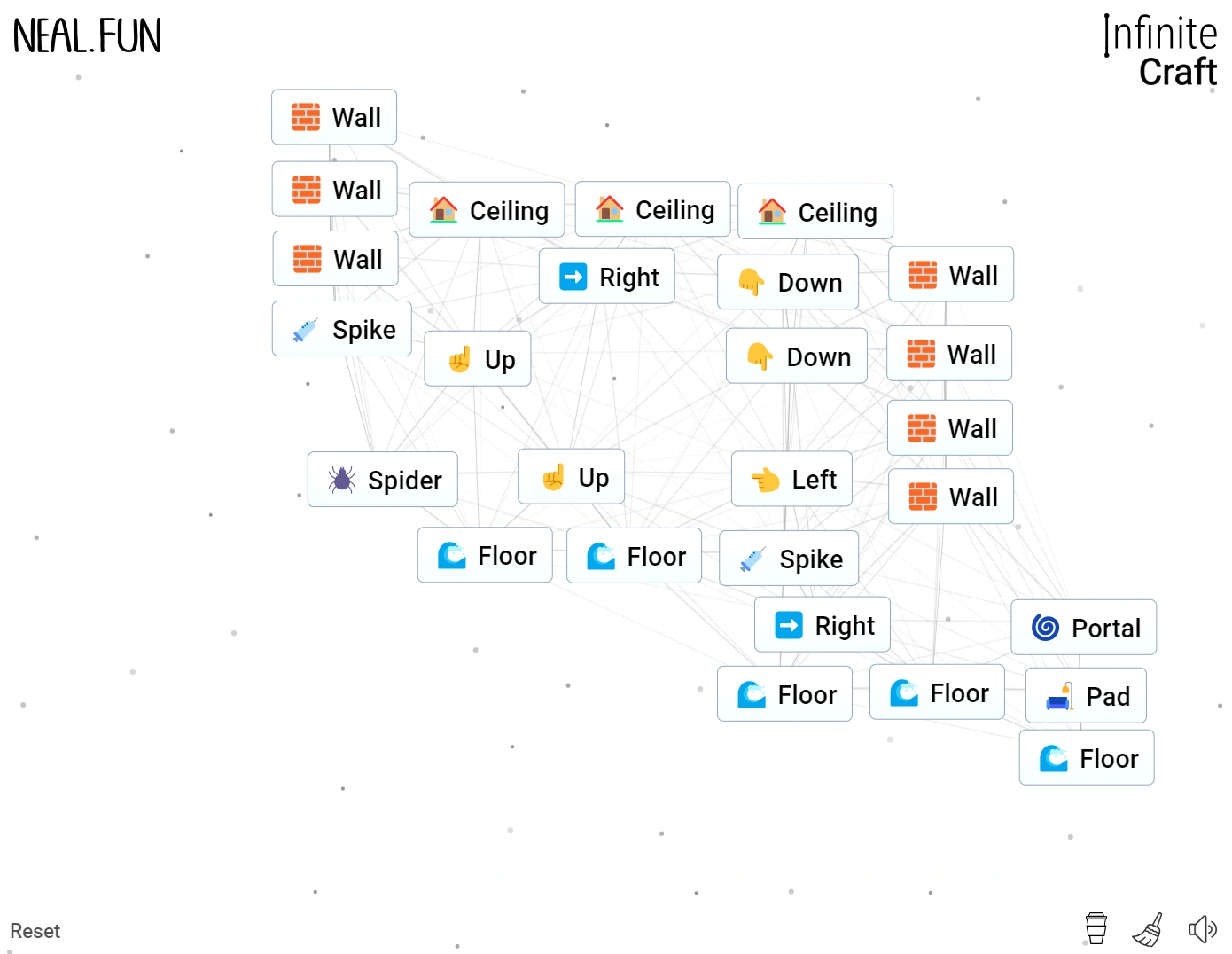 Dash Spider in Infinite Craft (Note that it is not an element as of now ...