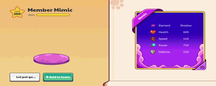 Member Mimic is in the Pet Book! | Fandom