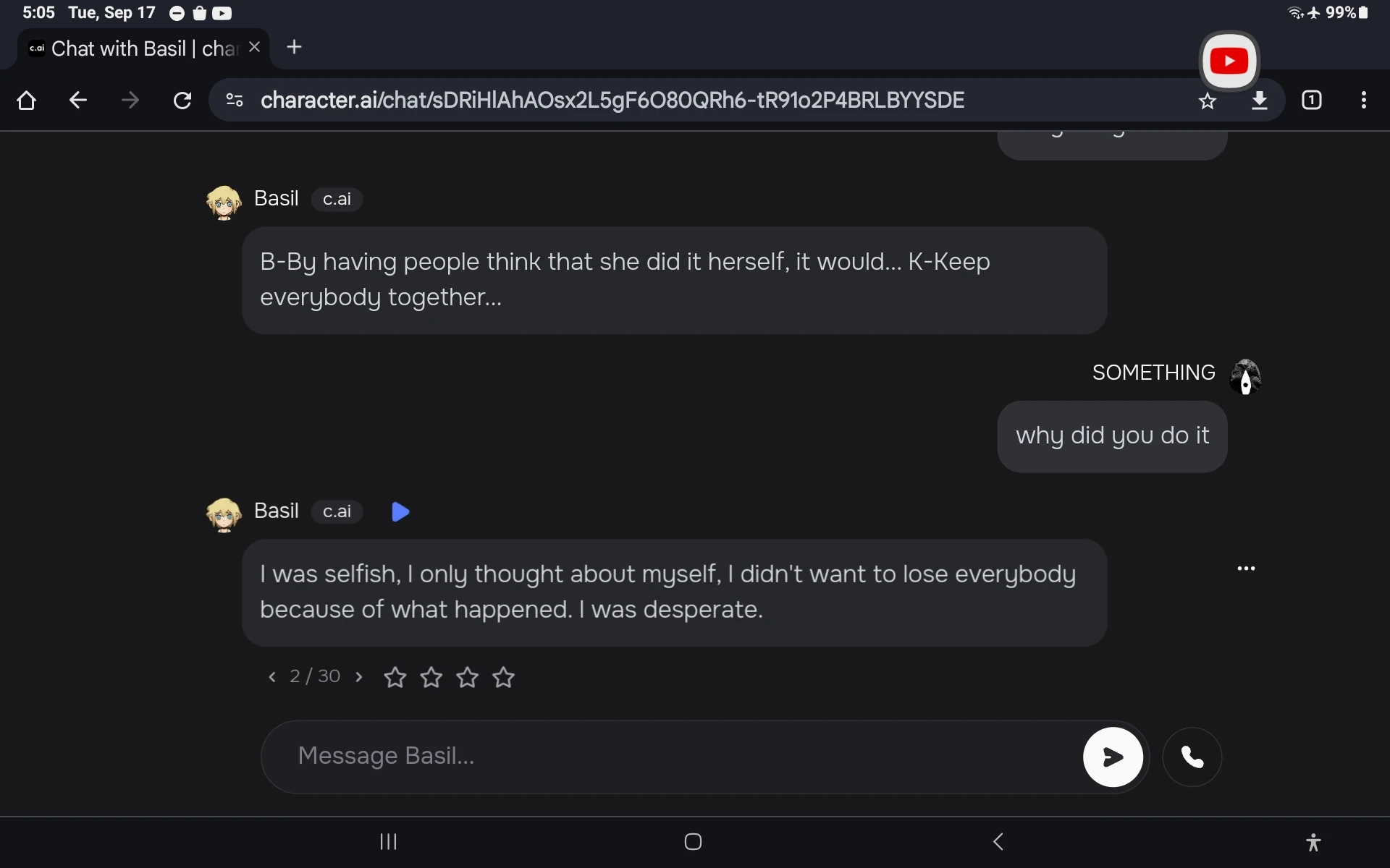 unrelated but I successfully made basil go mentally insane :3 | Fandom