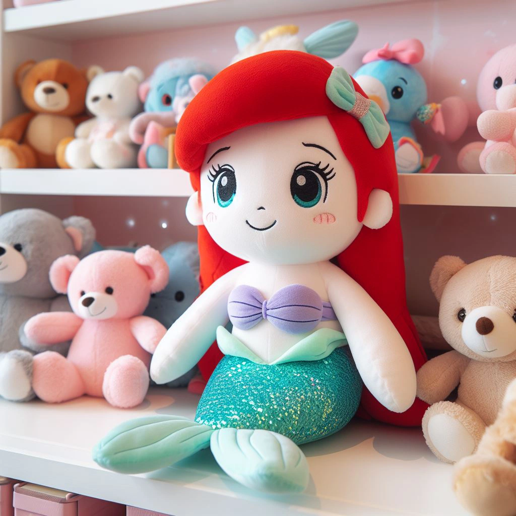 Ariel plush surrounded by stuff animals | Fandom