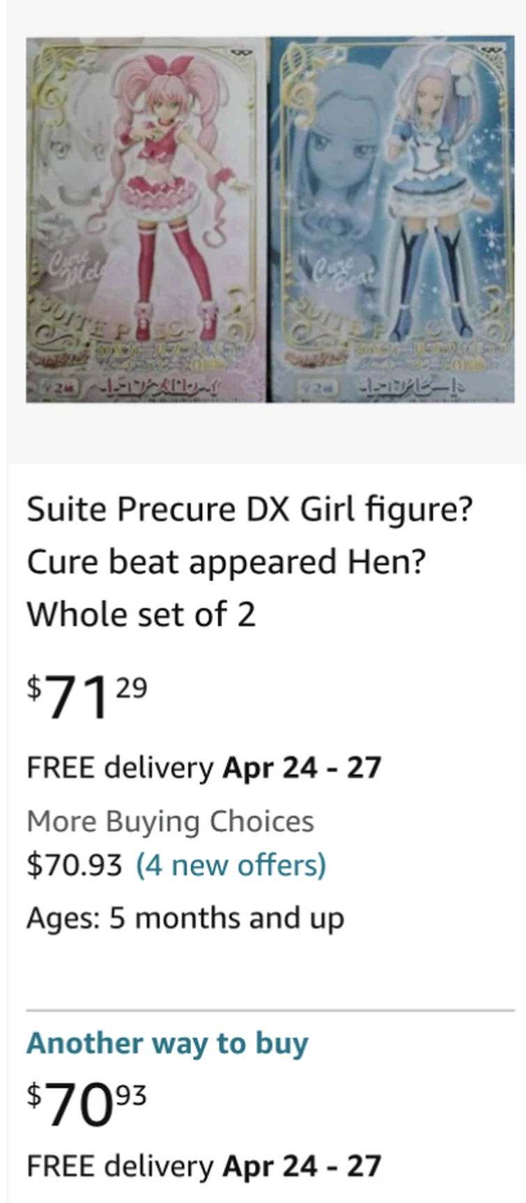 Some of the many obscurely priced Pretty Cure items on Amazon USA | Fandom