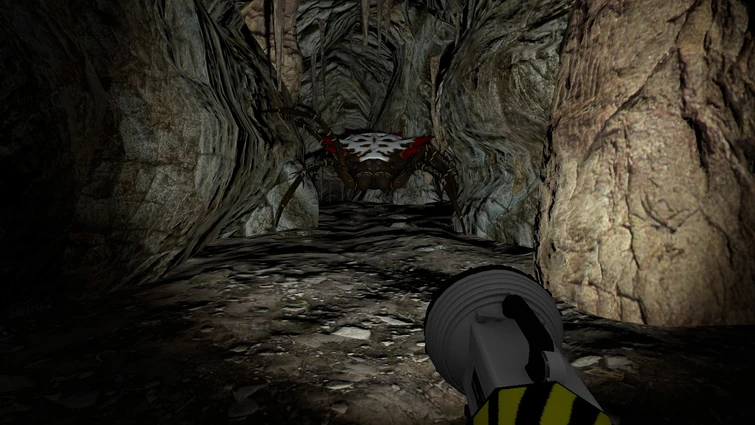 N encounters a giant spider in a cave. | Fandom