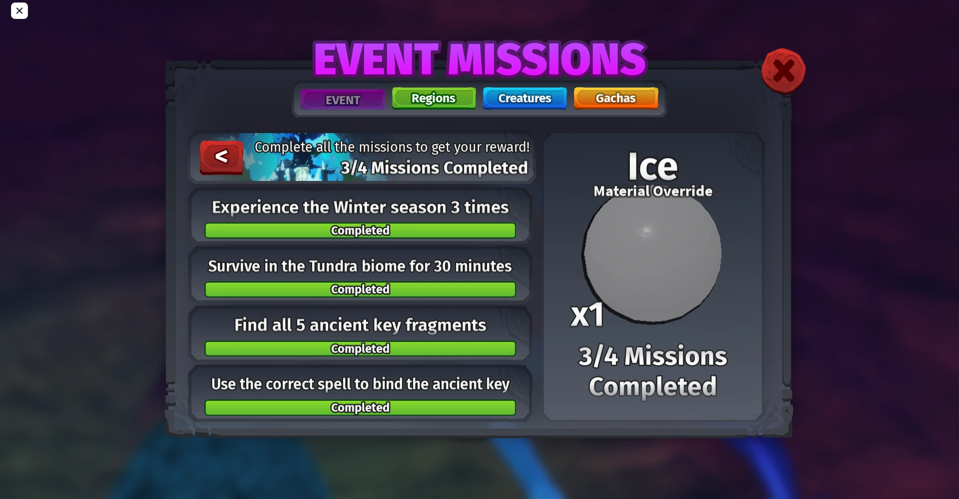 3/4 missions? | Fandom