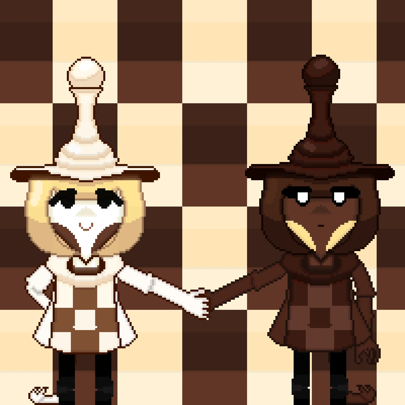 Remade my Draw and Donate Chess Choco Cookie art with Pixilart | Fandom