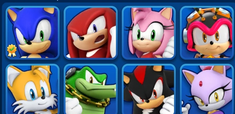 All my sonic dash characters trust me I will update this but it took me ...