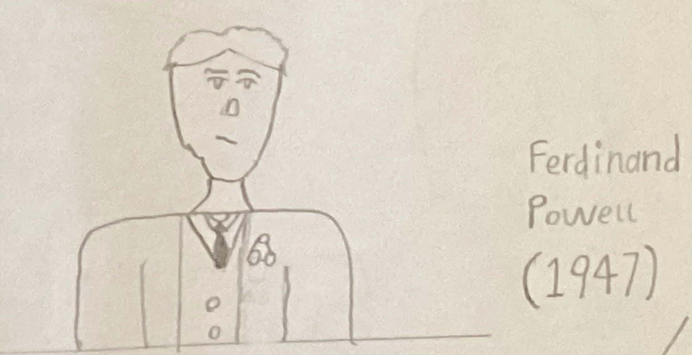 I tried to draw Ferdinand Powell. | Fandom