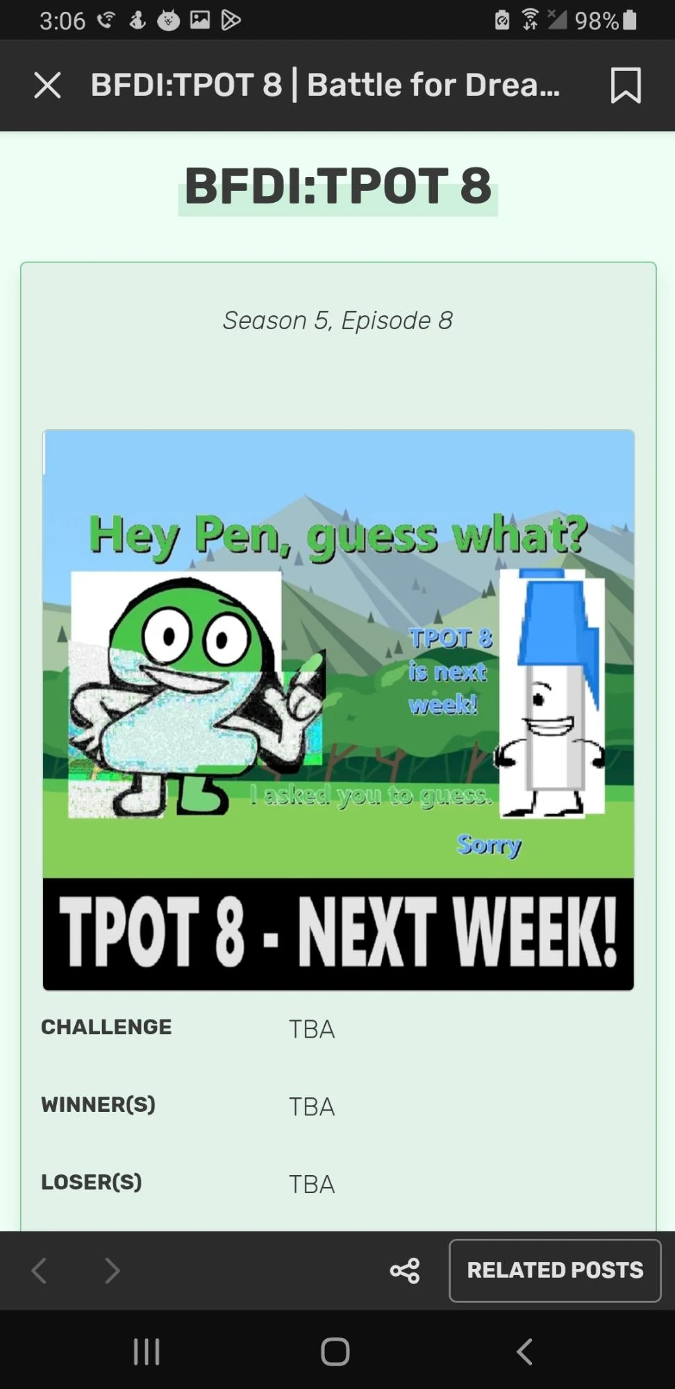 OMG TPOT 8 IS NEXT WEEK idk i posted about this a lot ik | Fandom