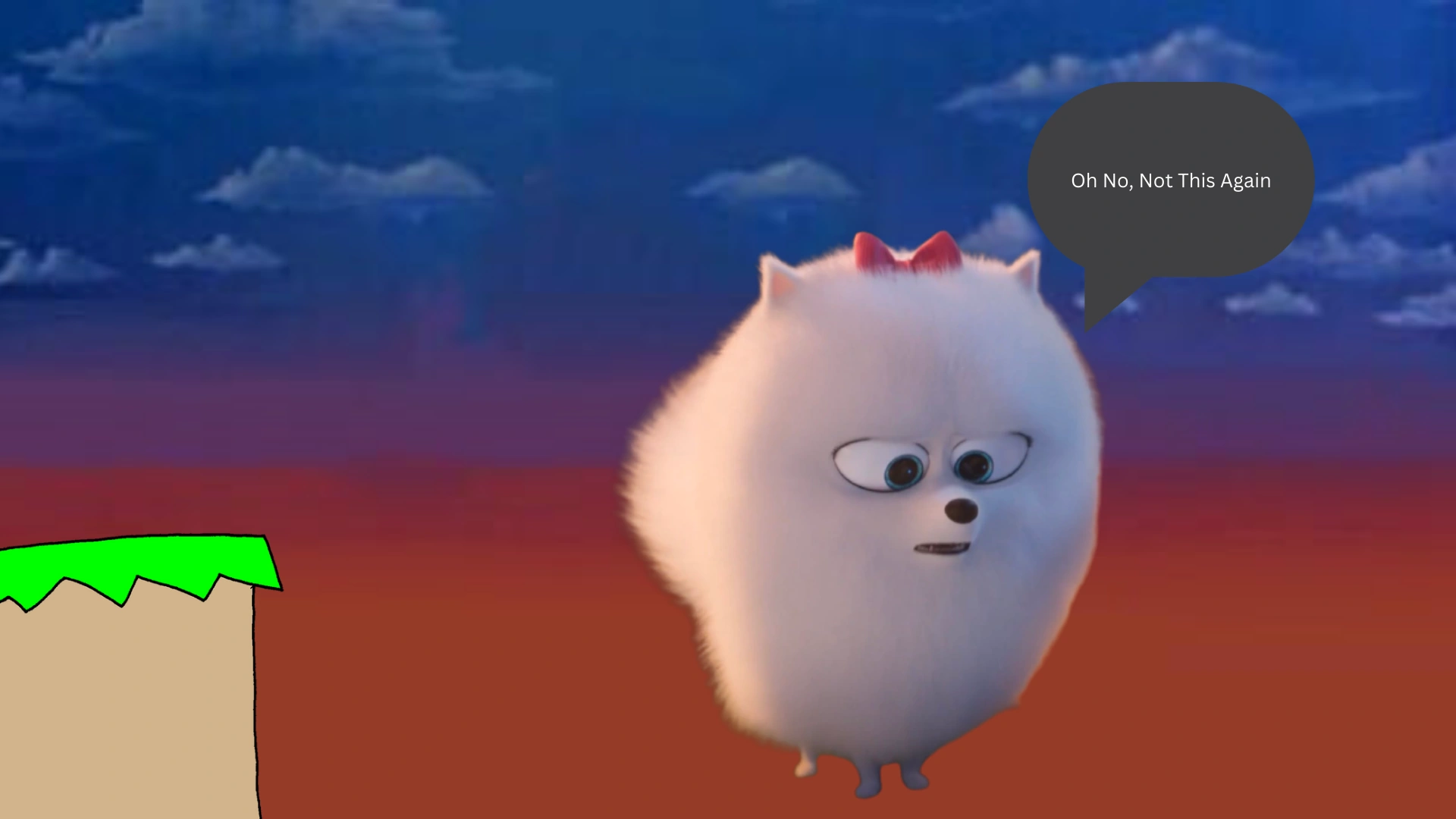 The Canyon Fall Gag ft. Gidget The Dog From The Secret Life Of Pets and ...