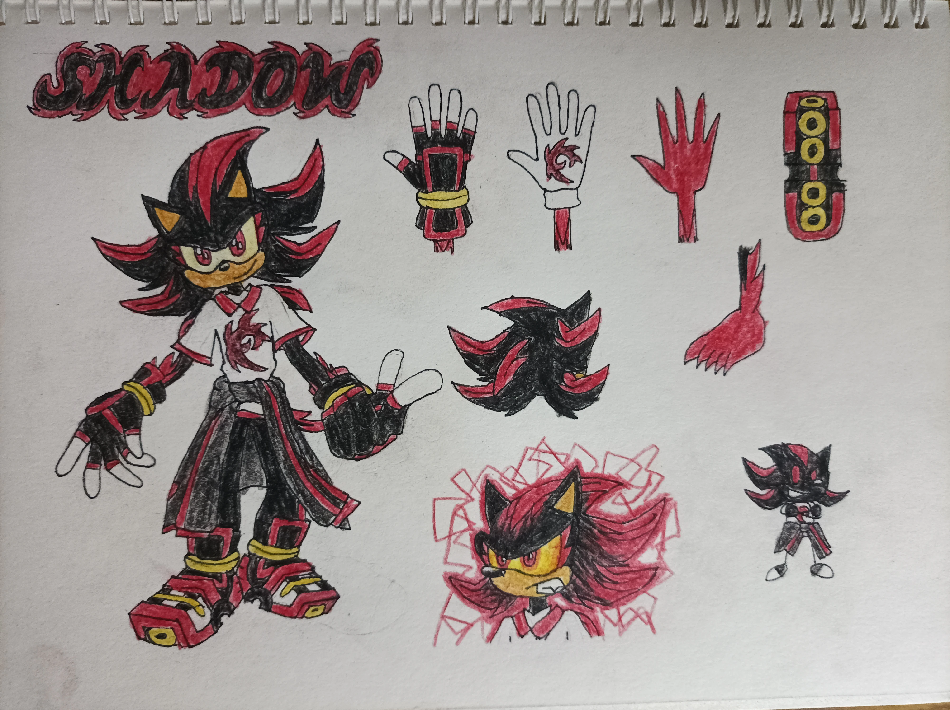 My updated Shadow AU design! | Fandom