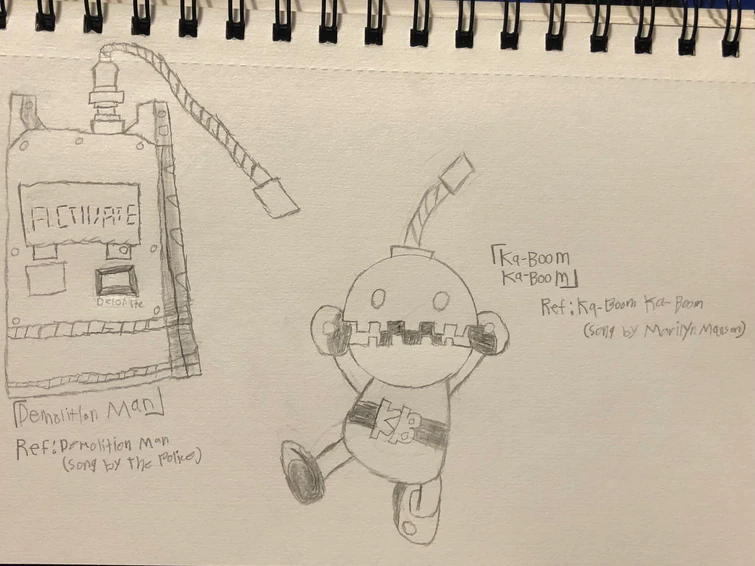 Here’s art of the Stand:「Demolition Man」and it’s Sub Stand:「Ka-Boom Ka ...