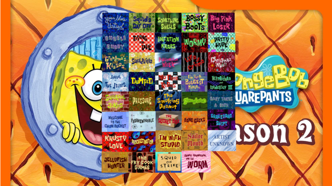 Every SpongeBob Season 2 Title Card | Fandom
