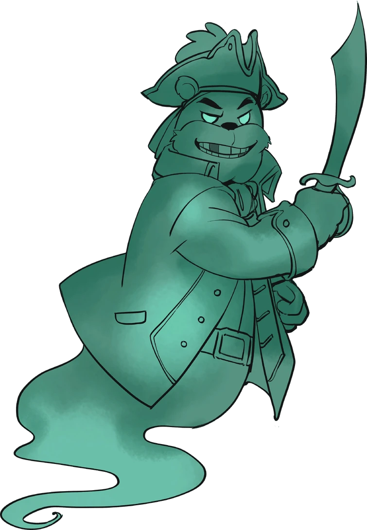 Pirate Ghost Freddy, Pirate Ghost Bonnie and Mermaid Chica fan made ...