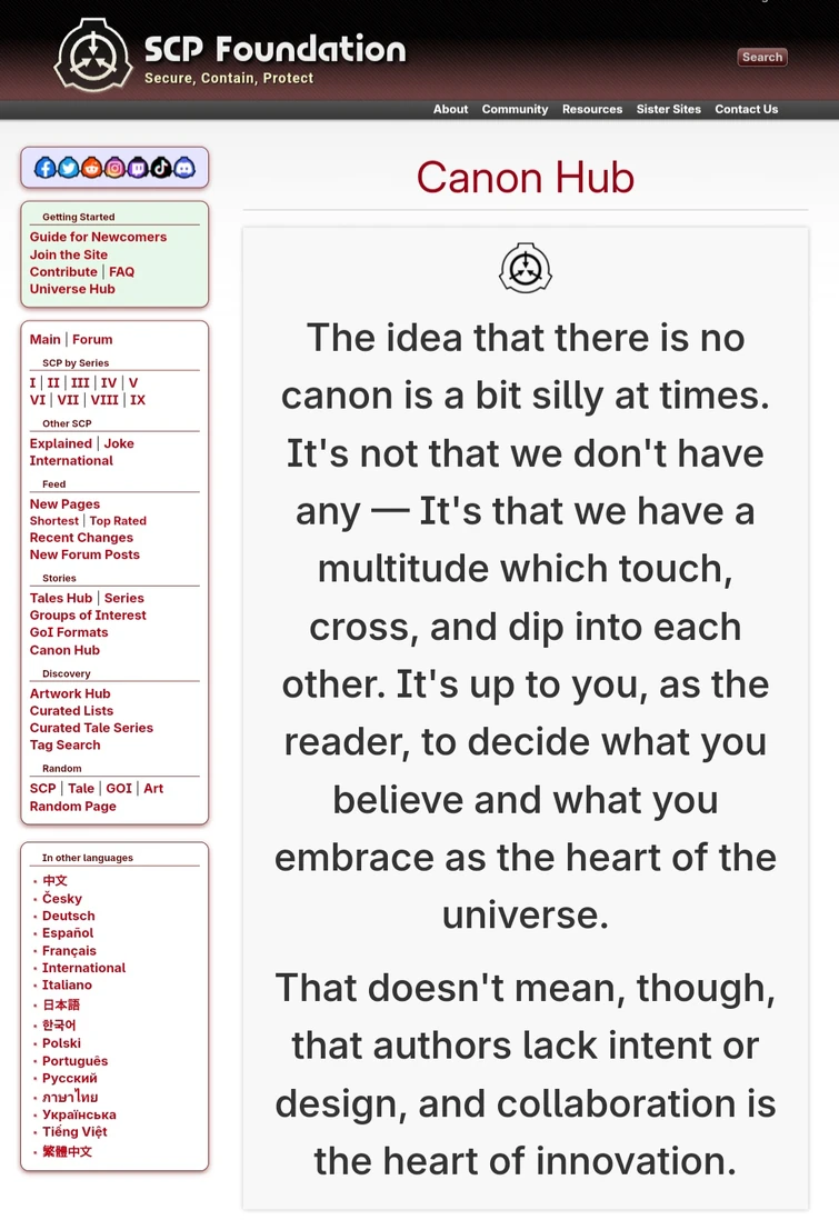 About SCP Canon | Fandom