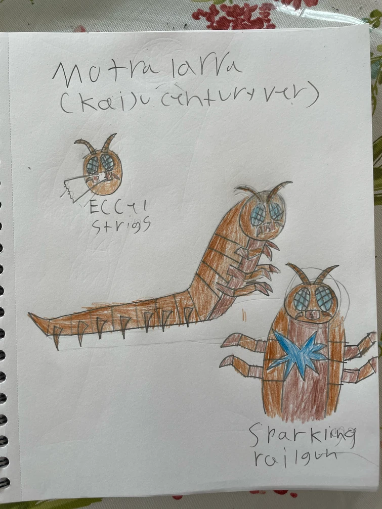 Here’s a redesigned Mothra larvae by yours truly! | Fandom