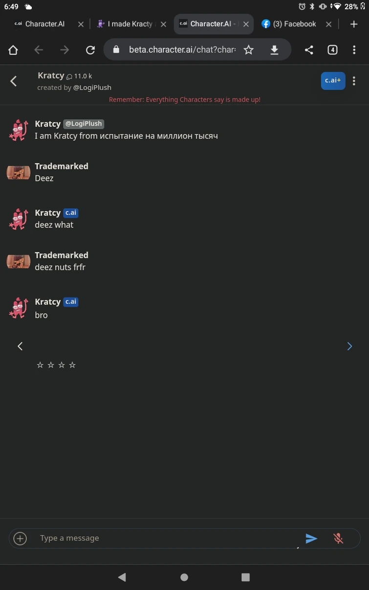 I made Kracty an AI | Fandom