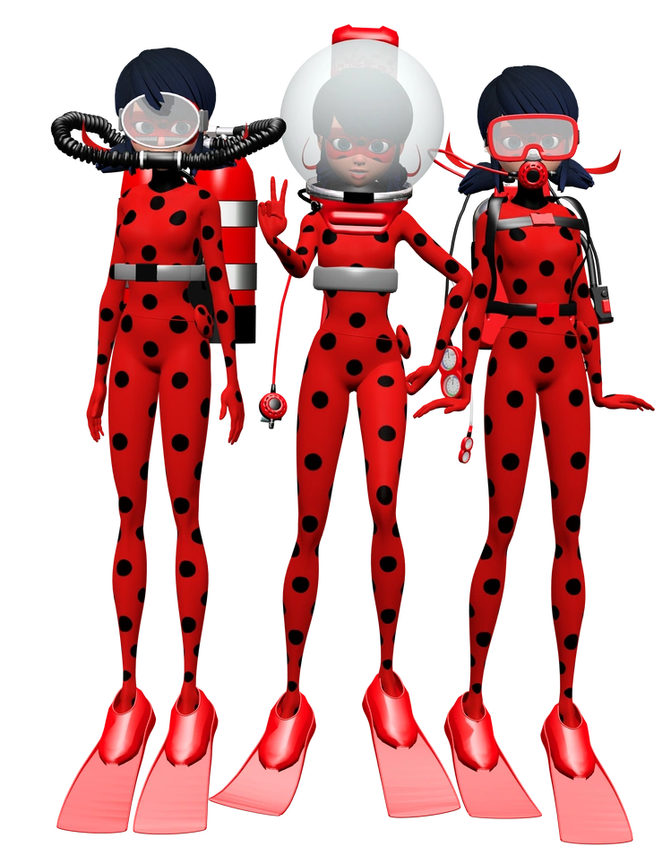 Ladybug scuba diving (by TheEstevezCompany on DeviantArt) | Fandom