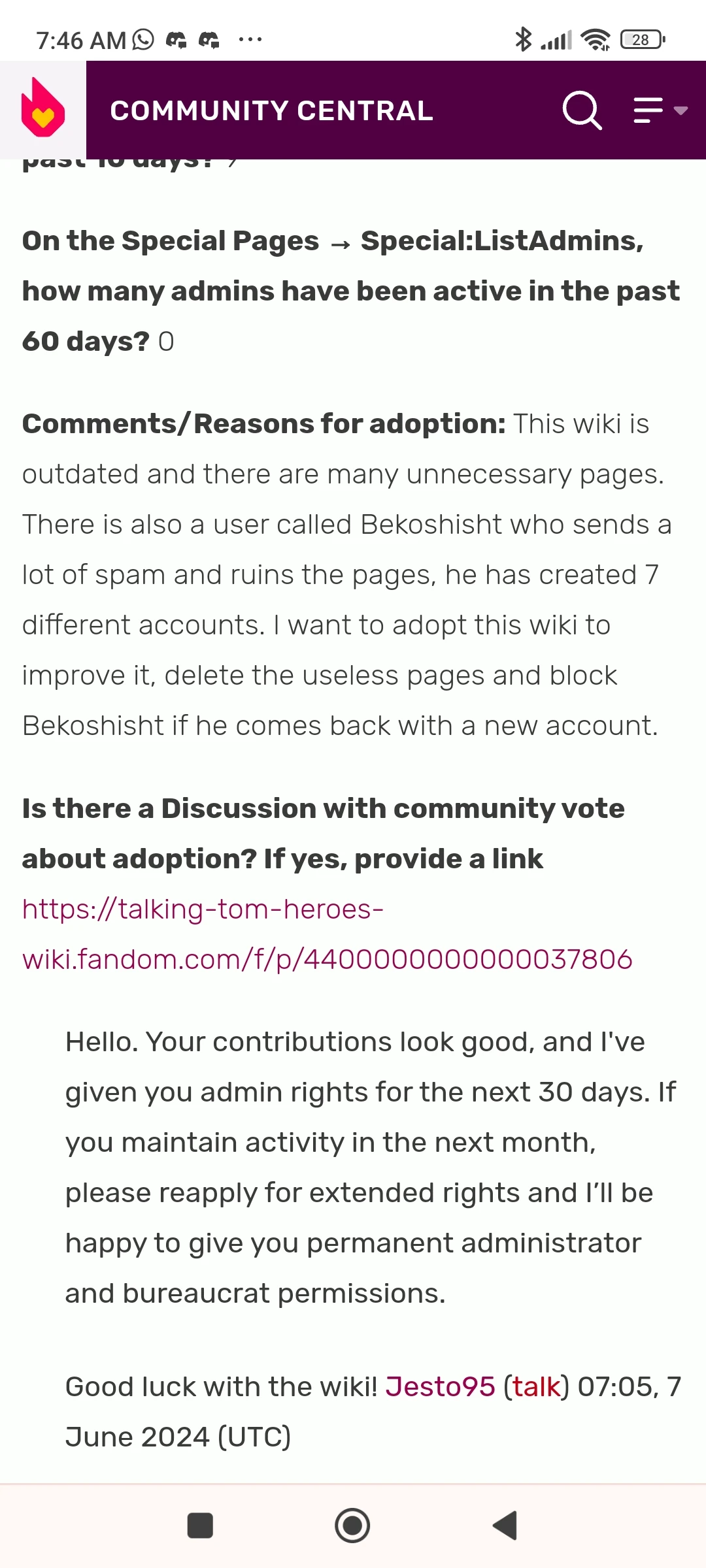 I am an administrator now! | Fandom