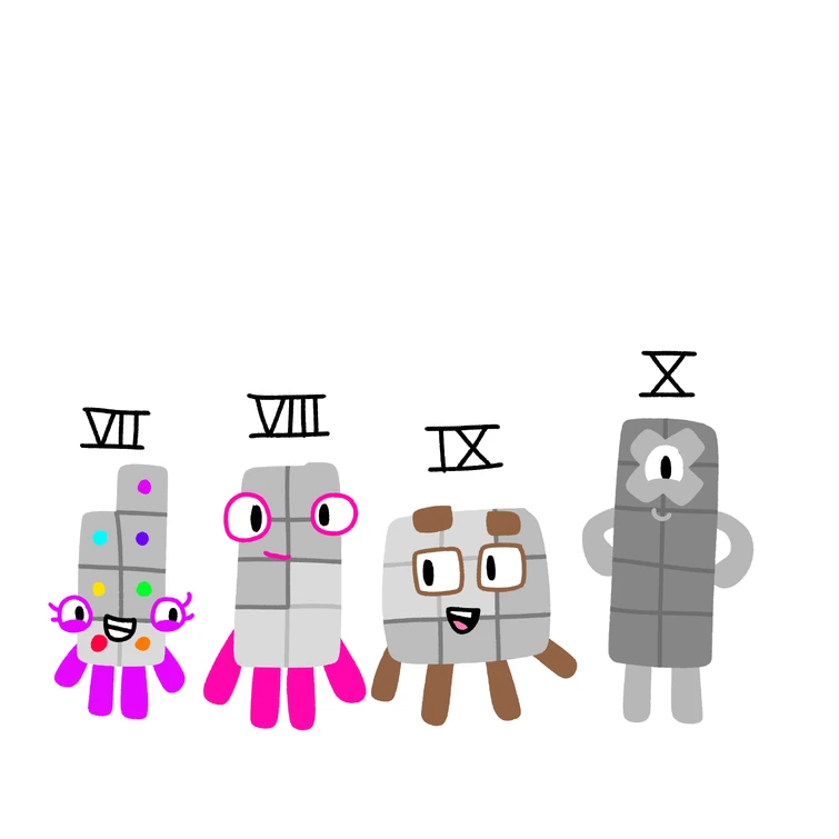 Roman Numberblocks (7 - 10) | Fandom